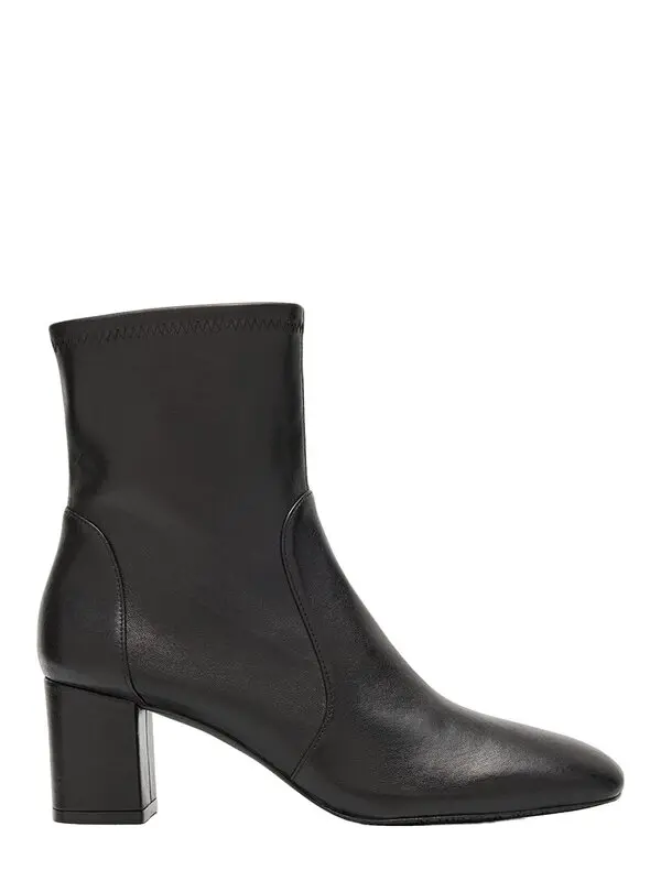 STUART WEITZMAN Lucie Leather Booties - Black