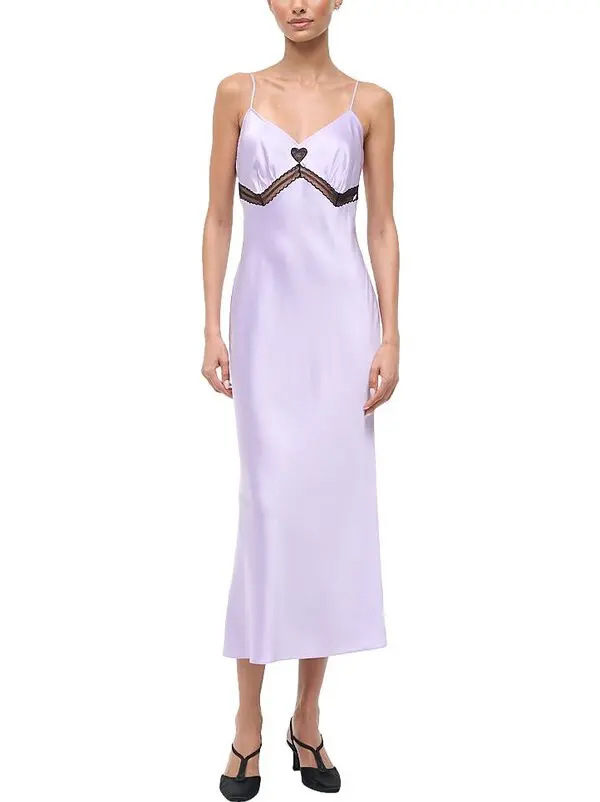 Staud Terra Silk Dress - Wisteria