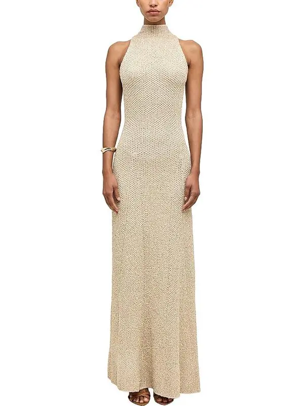 Ronny Kobo Alania Knit Dress - Champagne