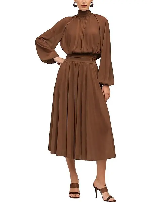 Ronny Kobo Blythe Dress - Brown