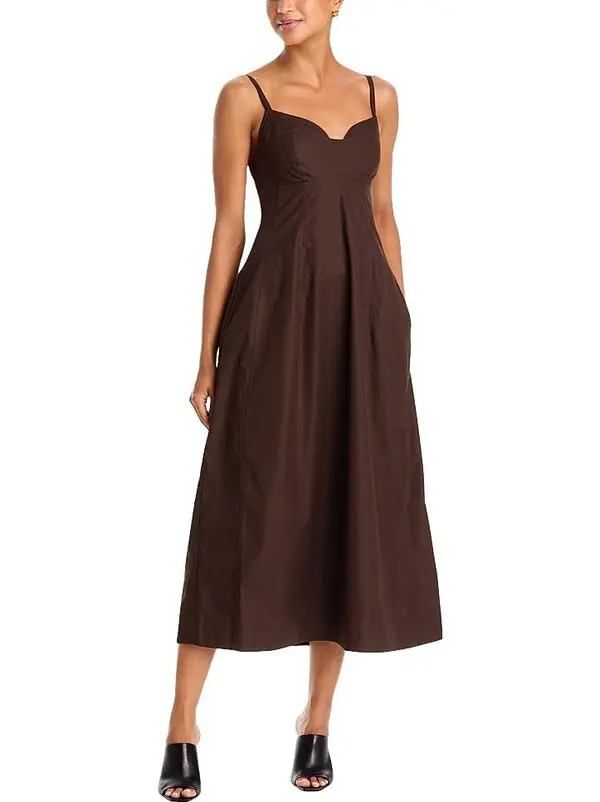 Co Bustier Cut Dress - Chocolate