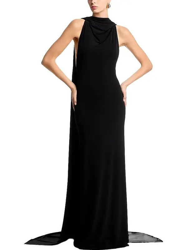 Brandon Maxwell Presley Gown - Black