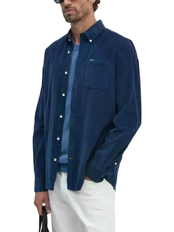 Barbour Ramsey Pocket Corduroy Shirt - Blue