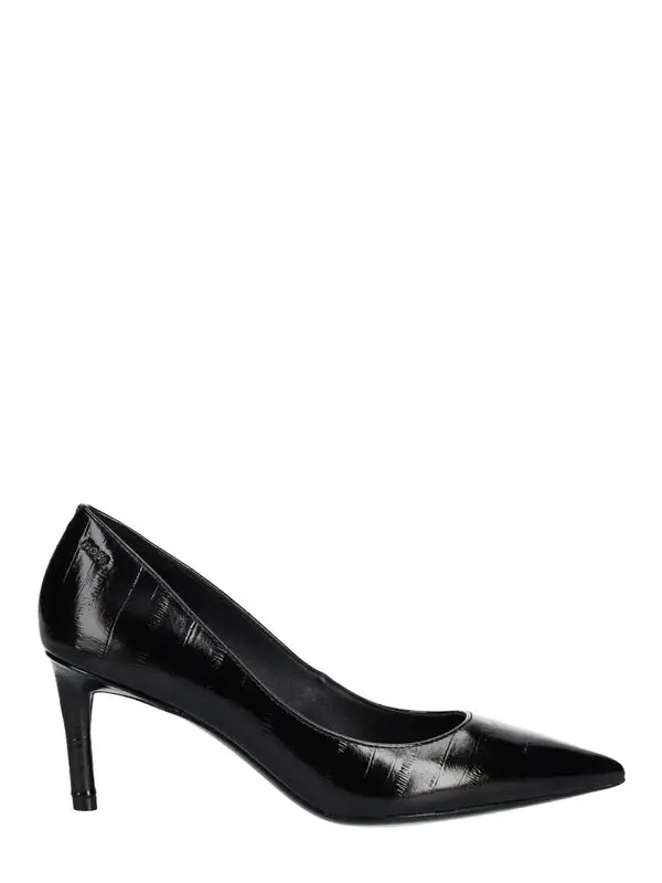 BOSS 70mm Embossed Pumps - Black
