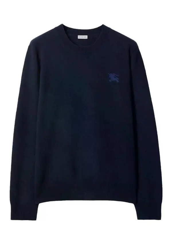 Burberry Equestrian Knight Crew-neck Sweater - Blue