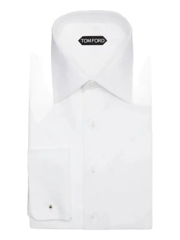 TOM FORD Cufflink Button-down Shirt - White