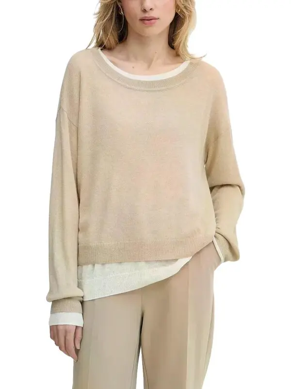 BOSS Crew-neck Top - Neutrals
