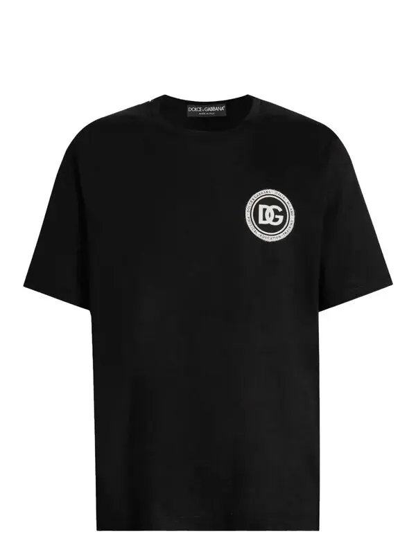 Dolce & Gabbana Logo-patch T-shirt - Black