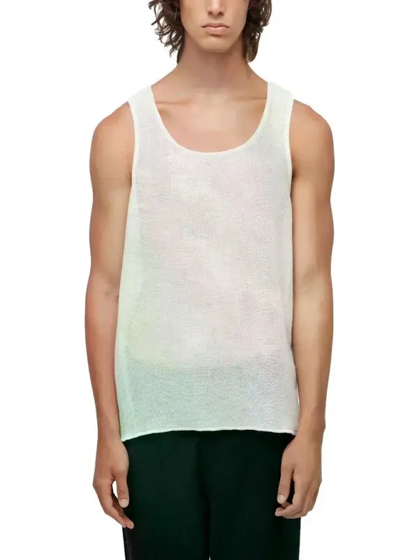 OSKLEN Semi-sheer Tank Top - White