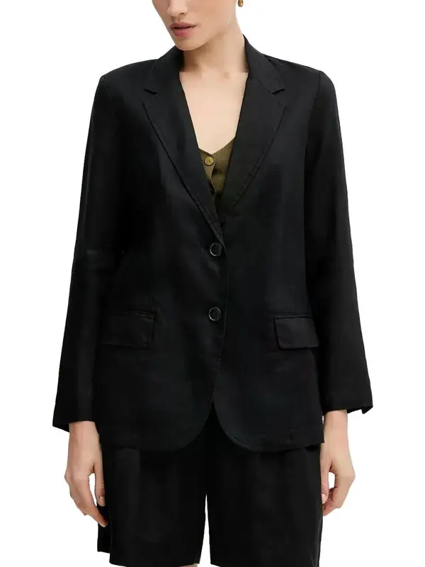 BENETTON Front Flap Pockets Blazer - Black