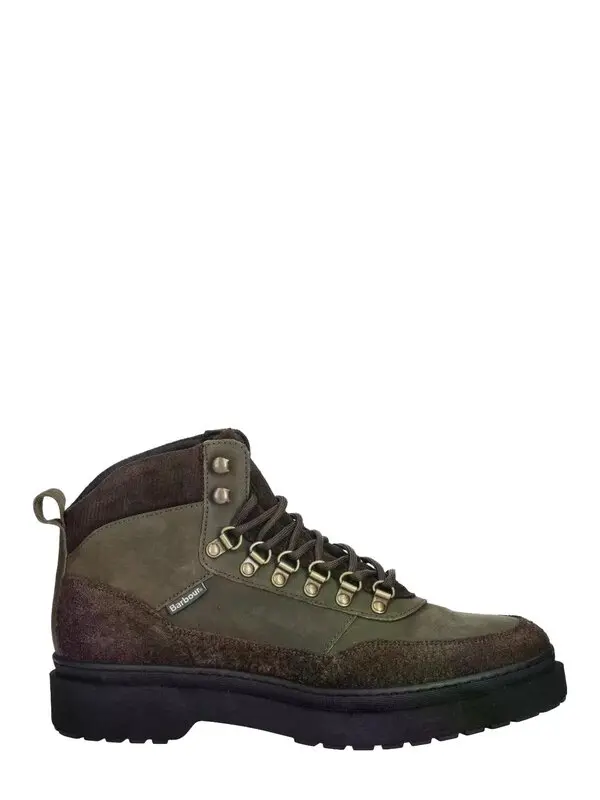 Barbour 30mm Panelled Lace-up Boots - Green