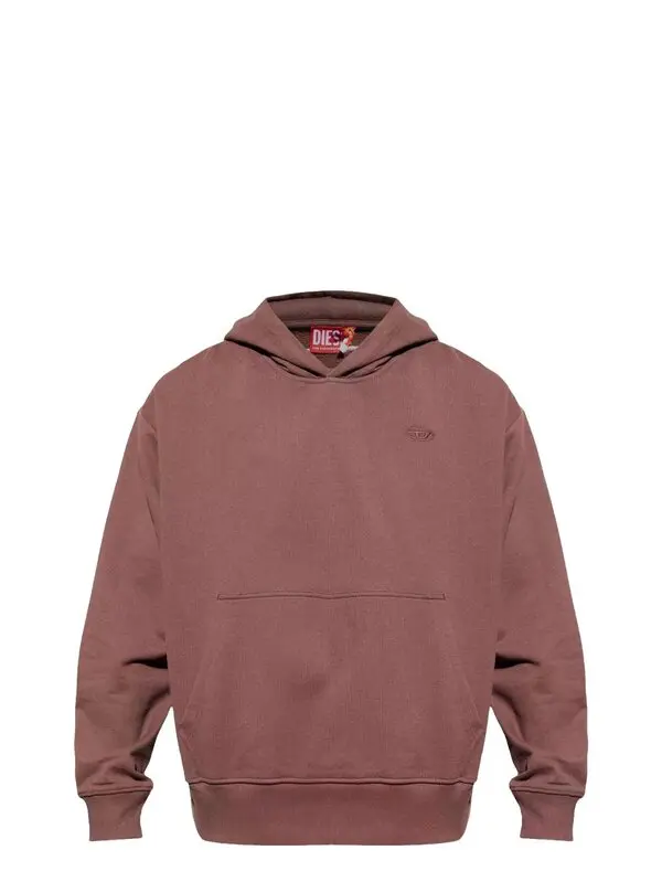 DIESEL® Logo-graphic Hoodie - Brown