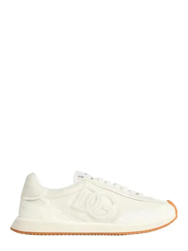 Dolce & Gabbana Cushioned Leather Sneakers - White