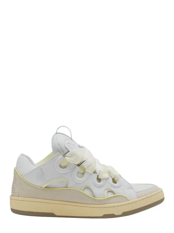 LANVIN Leather Curbin - White/beige
