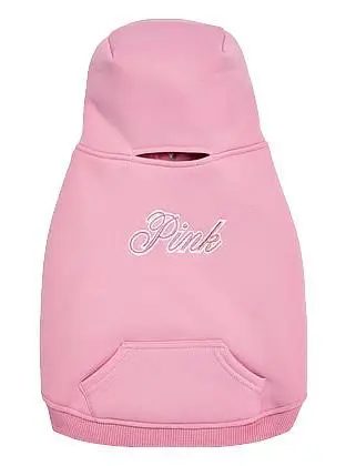 Pink Hooded Pet Pullover - Pink
