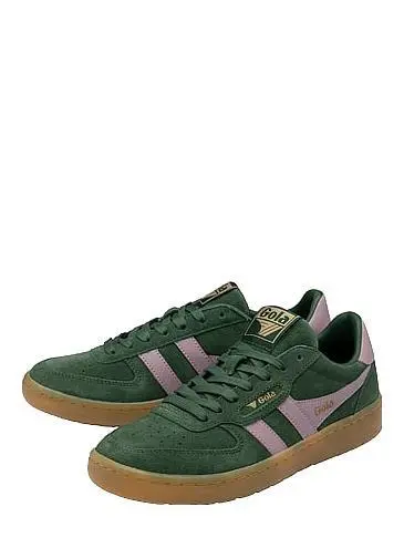 Pink Hawk Suede '86 Sneakers - Green