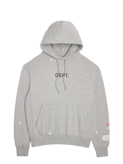 GALLERY DEPT. Logo Painted Hoodie - Heather Grey