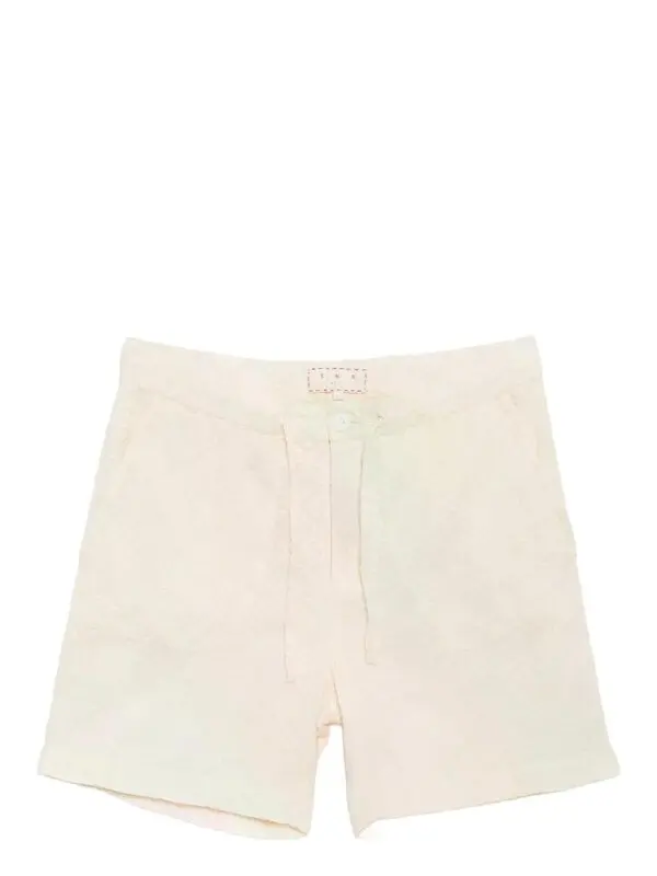 SMR DAYS Textured Drawstring Shorts - Neutrals