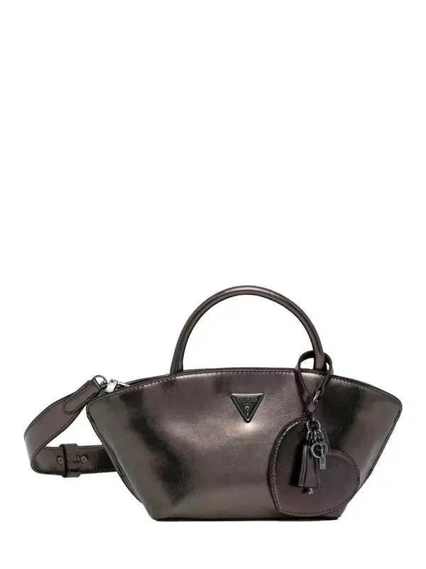 Guess Charm-detail Tote Bag - Brown