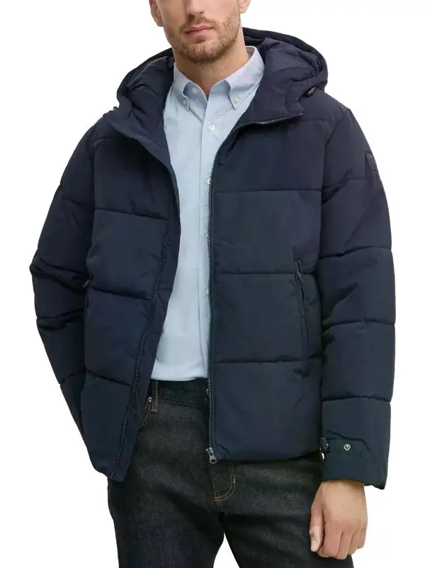 BENETTON Hooded Padded Jacket - Blue