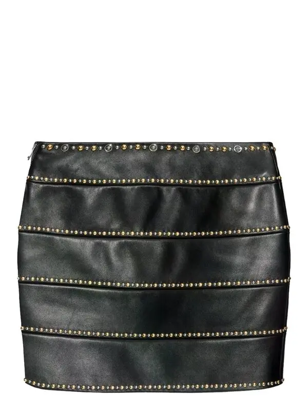 Versace Studded Mini Skirt - Black