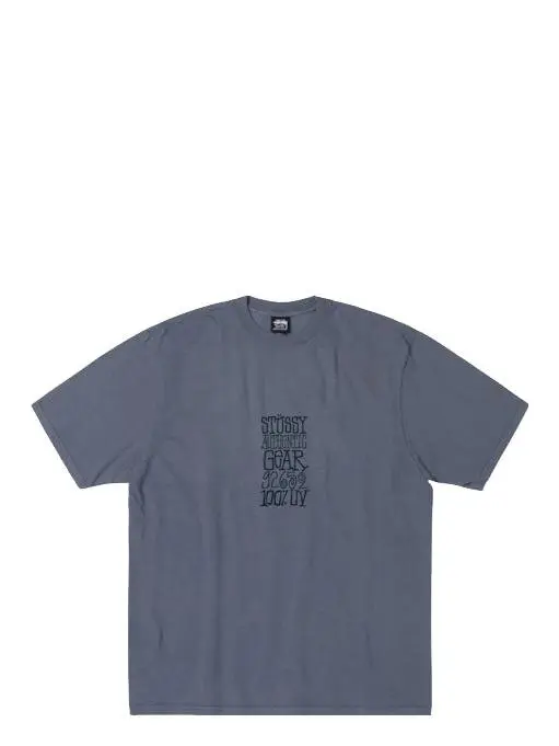 StÜssy Authentic Gear Pigment Dyed Tee Shirt - Navy Blue