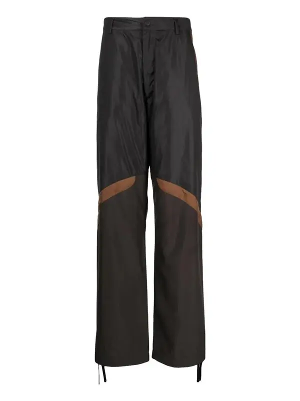 Moncler Panelled Straight-leg Cargo Trousers - Brown
