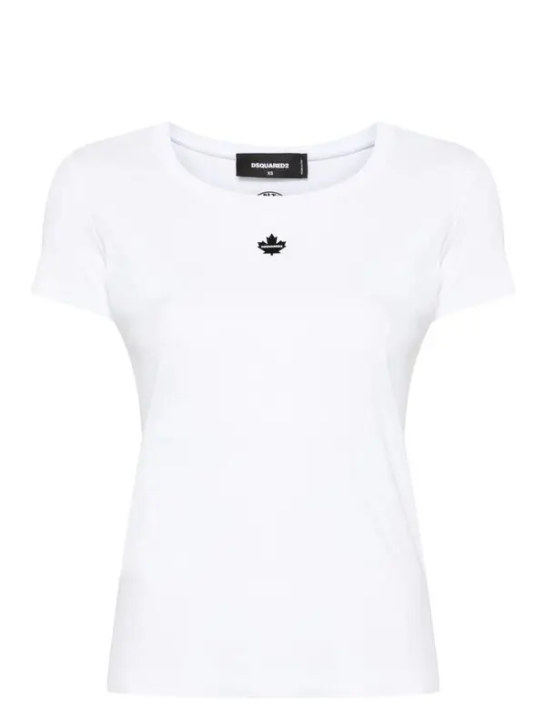 Dsquared2 Appliqué-logo Cotton T-shirt - White