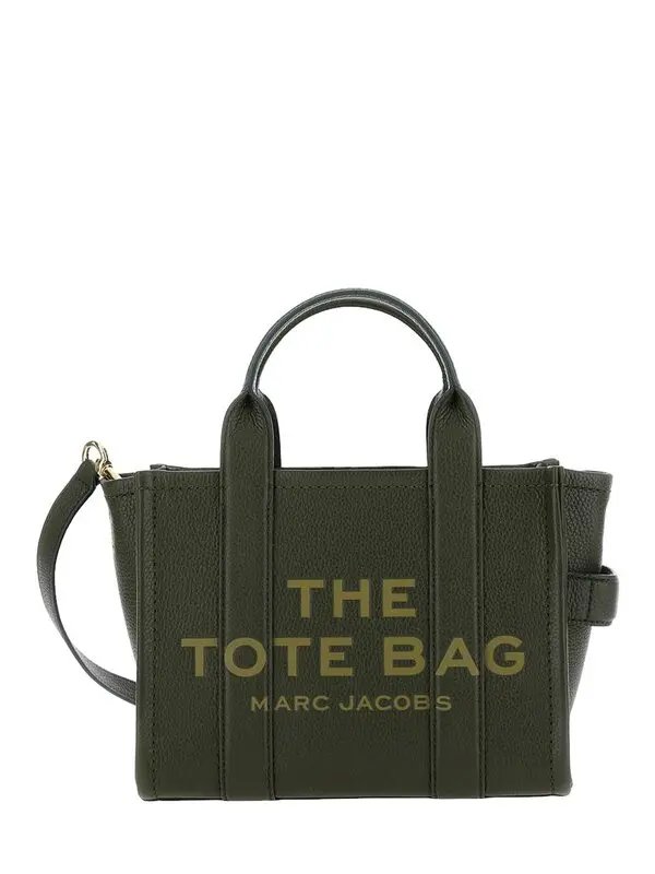 Marc Jacobs The Medium Tote Bag In Grainy Leather - Green