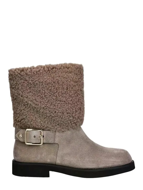 BOSS Ankle Boots With Buckle Detailing - Neutrals