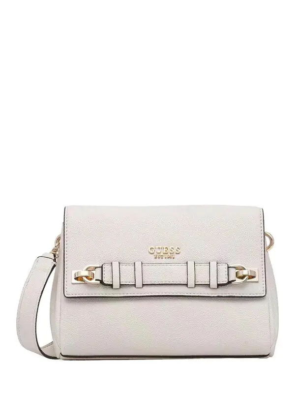 Guess Gregoria Buckle Shoulder Bag - Neutrals