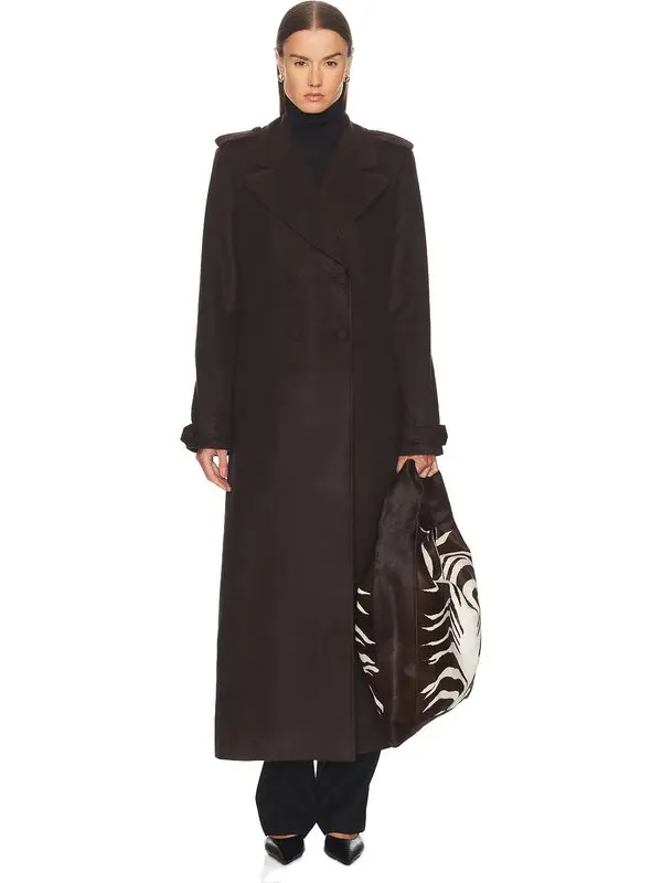 Gabriela Hearst Houstt Coat - Chocolate