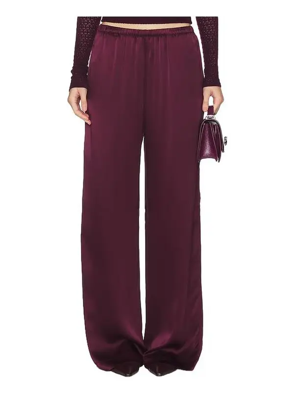 Sablyn Lexi Relaxed Pant - Bordeaux