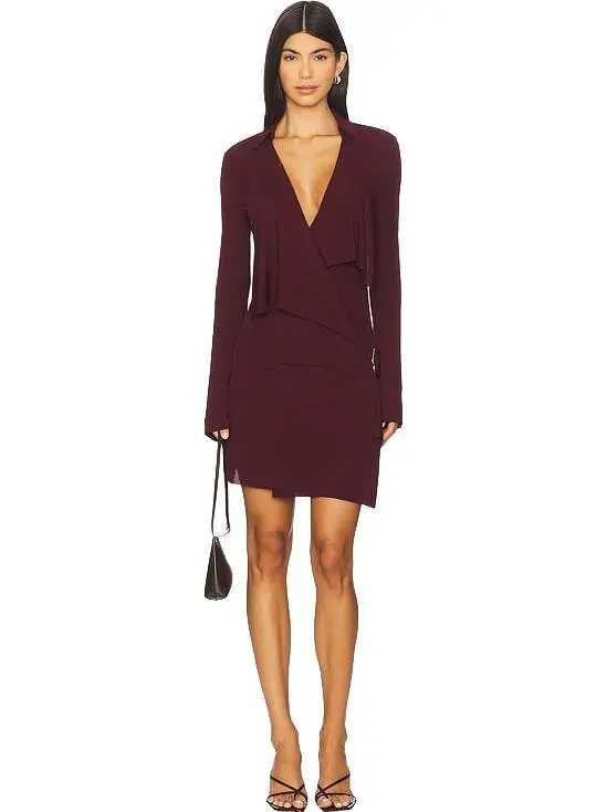 TYLER MCGILLIVARY Darcy Dress - Wine