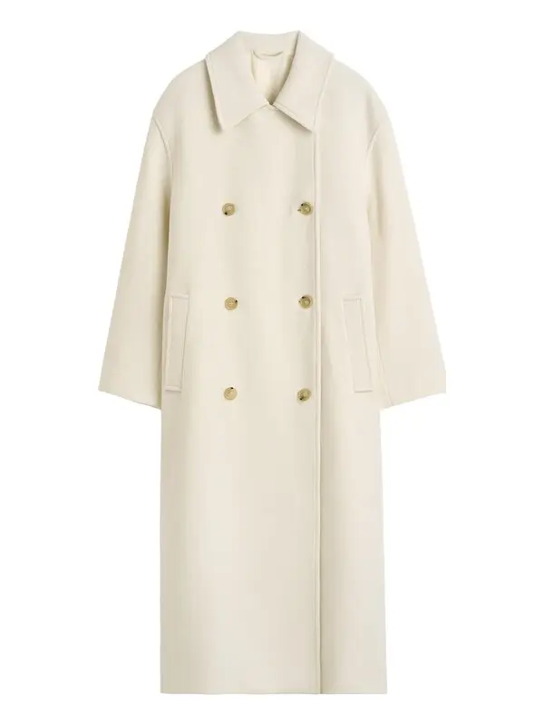 TOTEME Shield Wool-blend Coat - Ivory