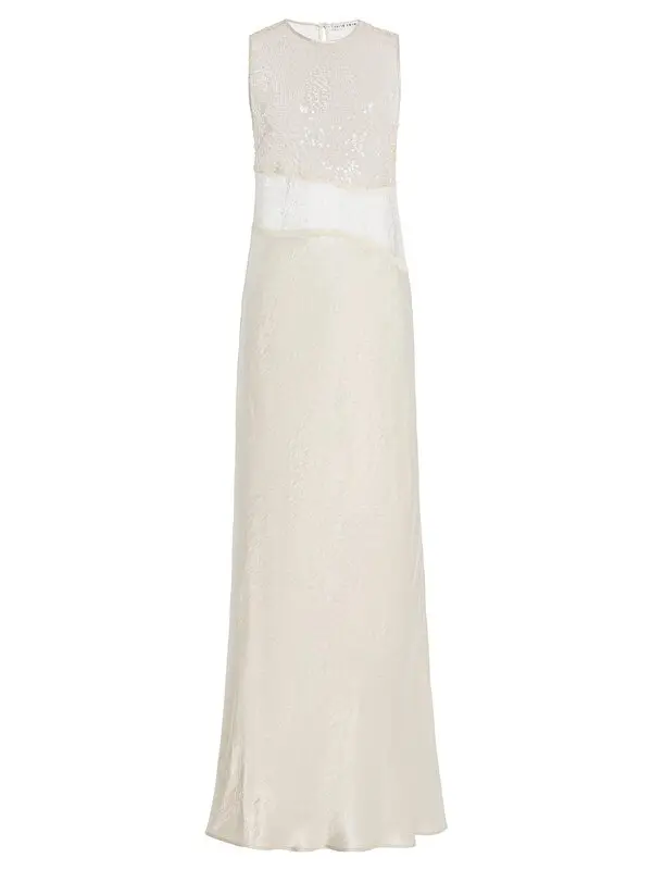 THIRD FORM Twilight Sequined Maxi Dress - Off-white