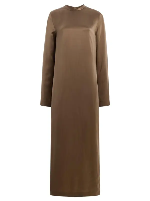 TOTEME Satin Maxi Dress - Neutral