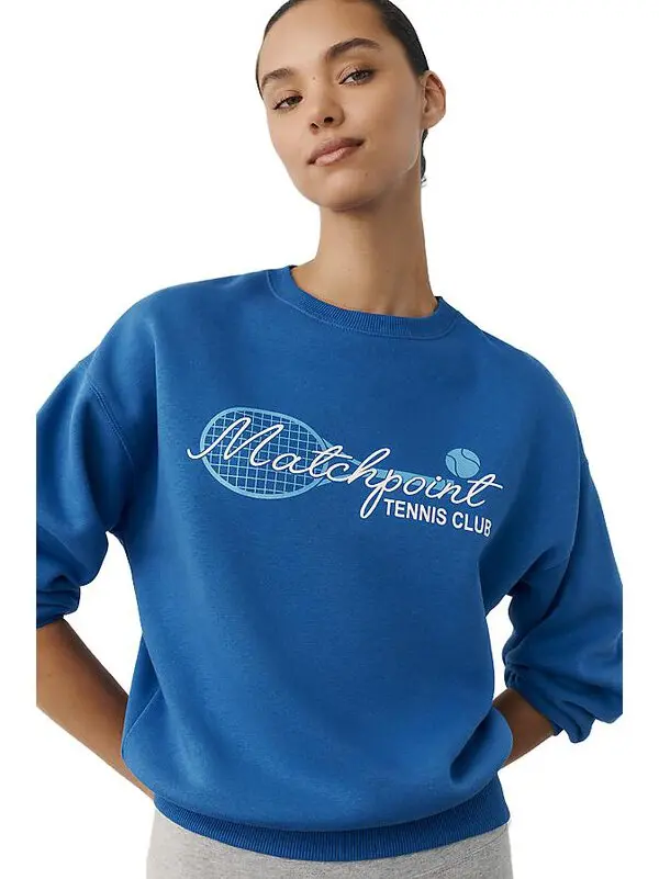 Beach Riot Oversized Sweatshirt - Blue