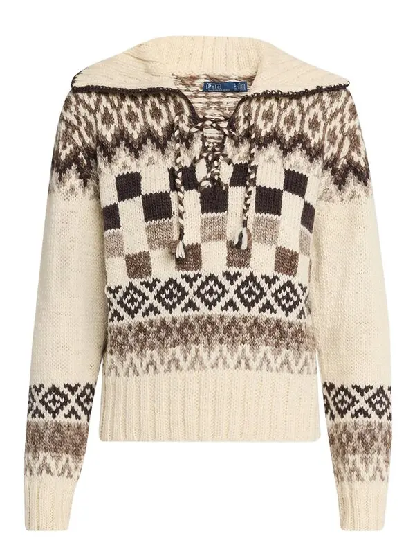 Ralph Lauren Jacquard-knit Sweater - Pebble Mul