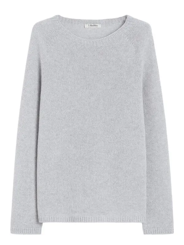 Max Mara Wool And Cashmere Crewneck Sweater - Pearl Grey