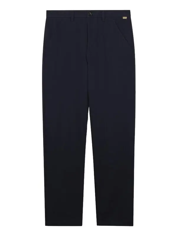 Burberry Cotton Twill Chinos - Navy