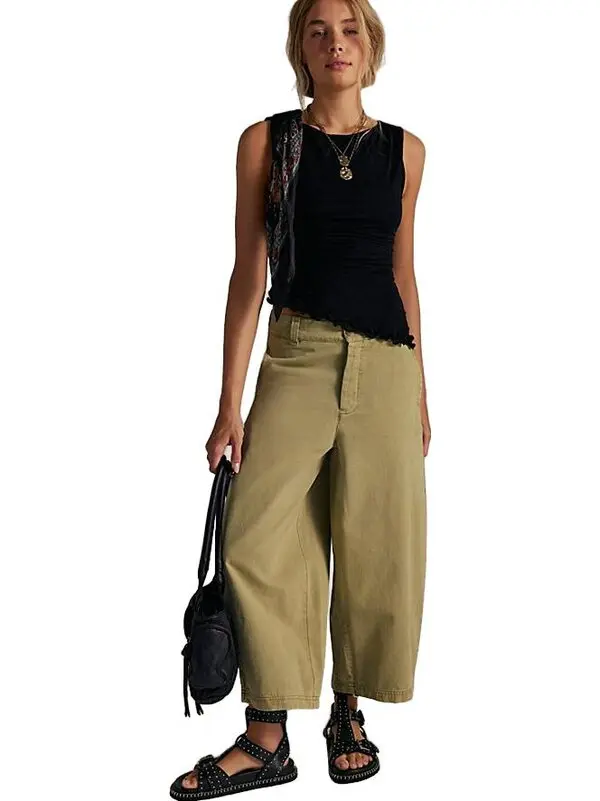 Free People We The Free Lay Down Chino Pants - Aloe