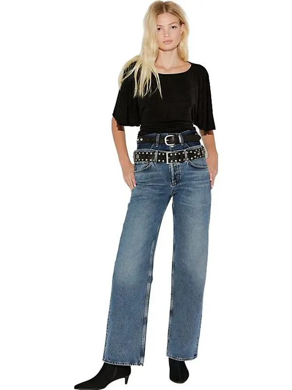 AGOLDE Elson High-rise Straight Leg Jeans - Pendulum