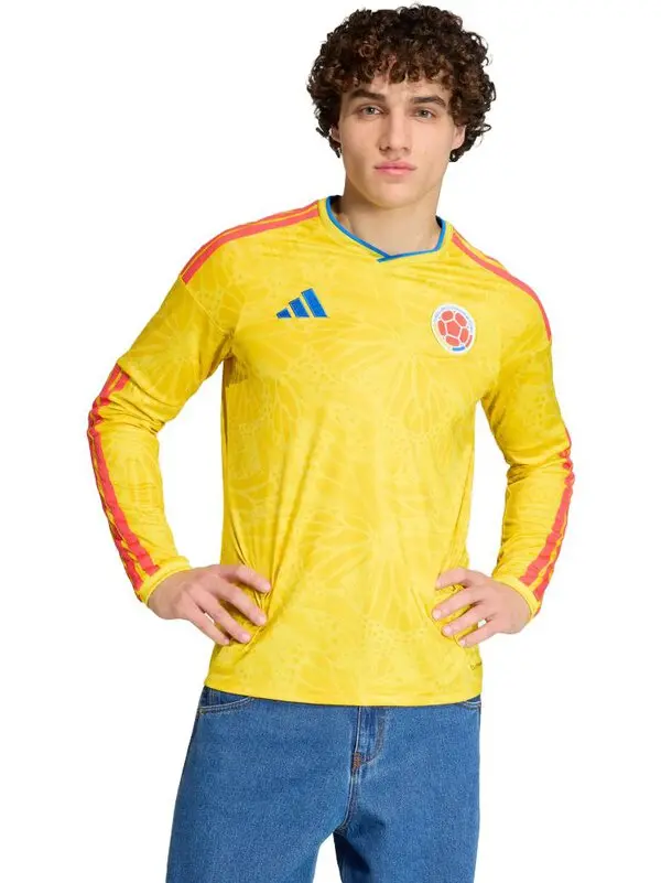 Adidas Colombia 26 Home Long Sleeve Jersey - Impact Yellow