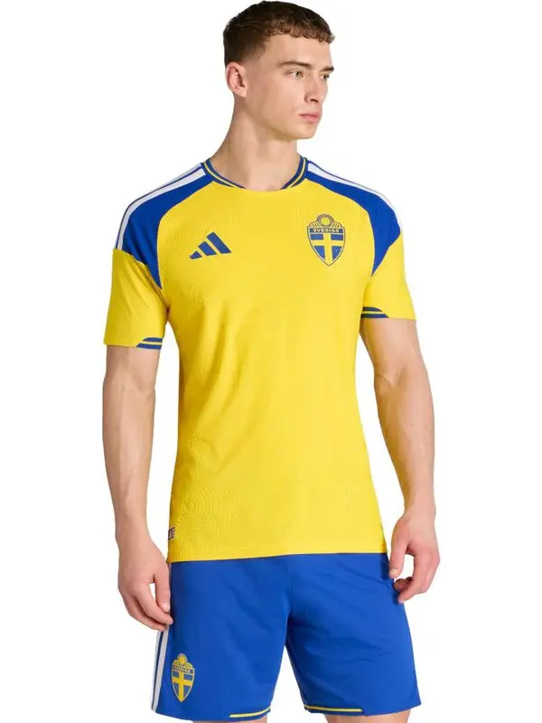 Adidas Sweden 26 Home Authentic Jersey - Yellow