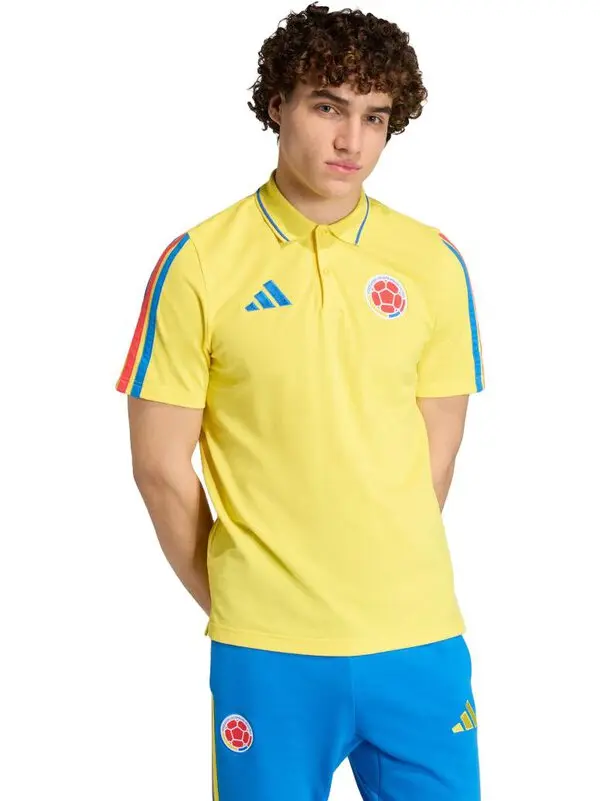 Adidas Colombia Dna Polo Shirt - Impact Yellow
