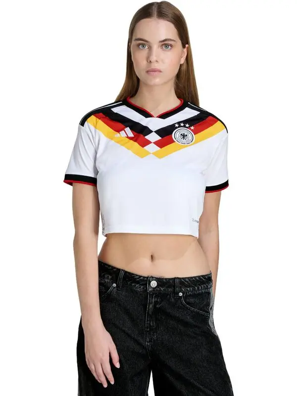 Adidas Germany 26 Home Cropped Jersey - White