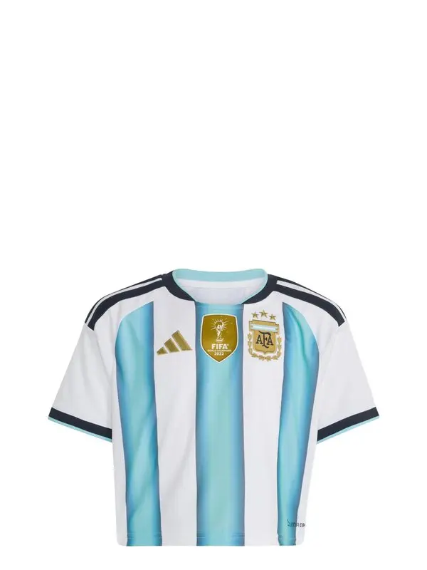 Adidas Argentina 26 Home Cropped Jersey - White / Icey Blue / Light Blue