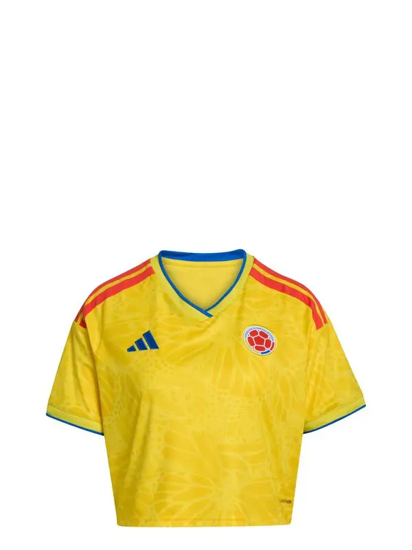 Adidas Colombia 26 Home Cropped Jersey - Impact Yellow