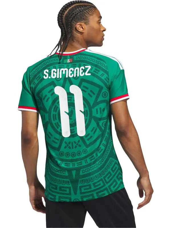 Adidas Mexico 26 Home Gimenez Authentic Jersey - Bold Green / Soccr-mxs-sxb